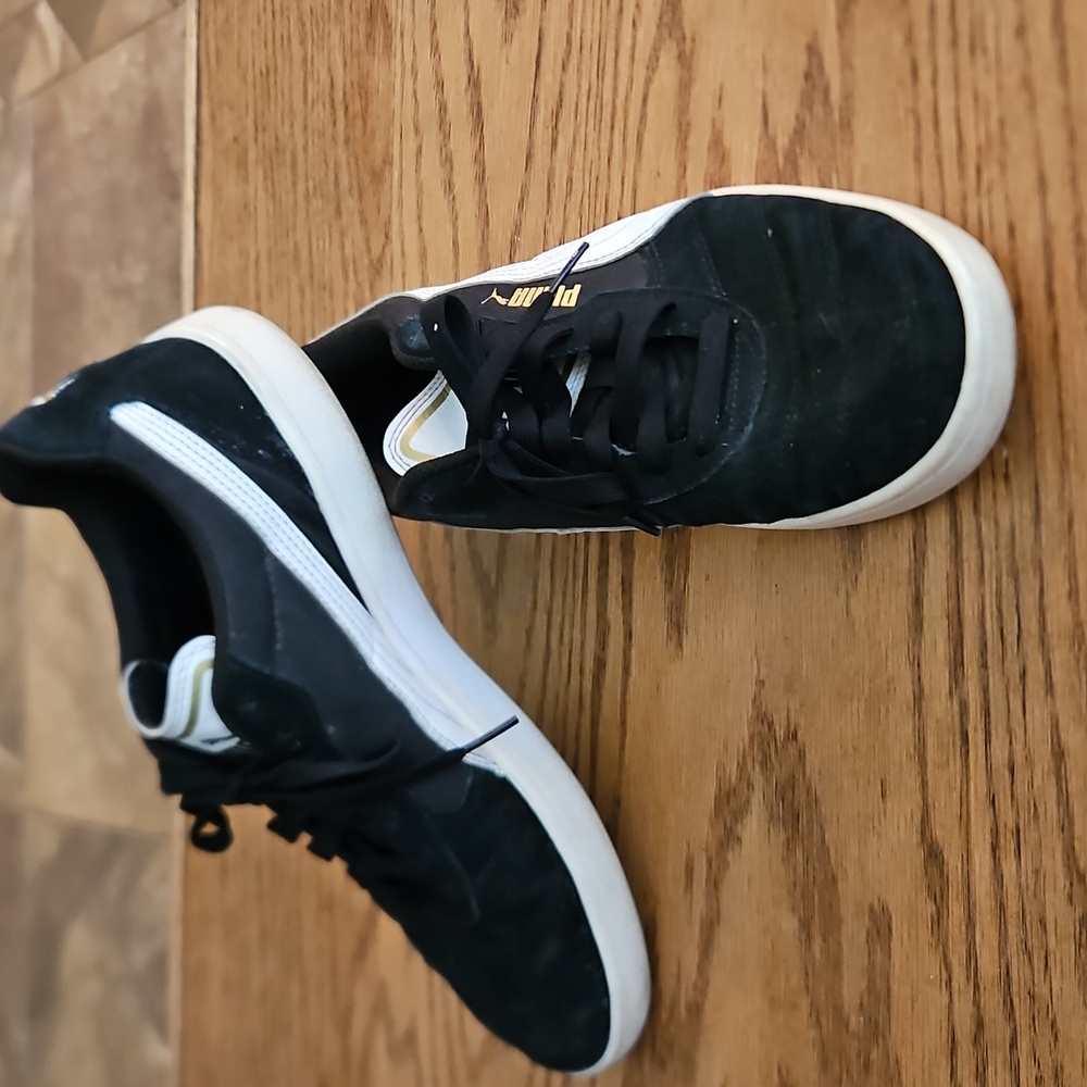 Puma Astro Kick Black Suede Leather Athletic Shoes Sn… - Gem